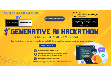 GenAI Hackathon with GetSeen Ventures : Join the brightest minds in UK ...
