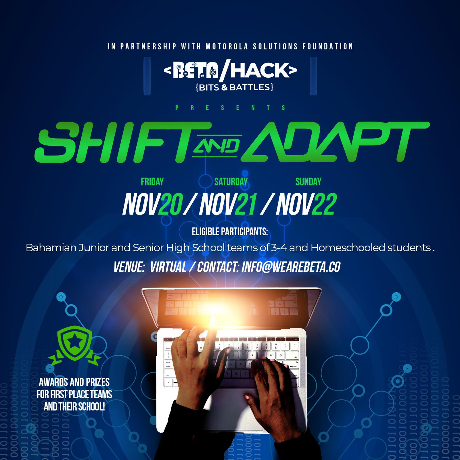 BETA Hack 2020: Shift and Adapt : Hackathon for Bahamian High school students to develop ...
