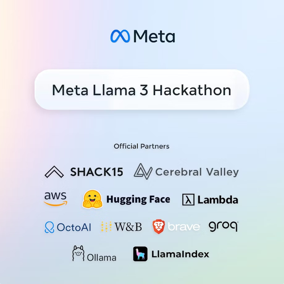 Meta Llama 3 Hackathon: Building projects with the Meta Llama 3 - Devpost