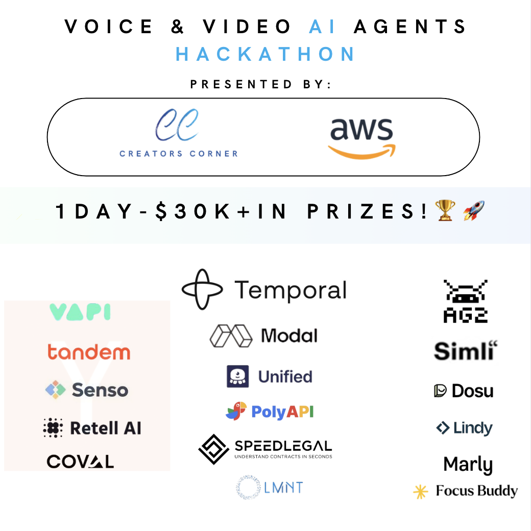Voice & Video AI Agents Hackathon: Multi-agent systems that use creative gen ai applications for ...