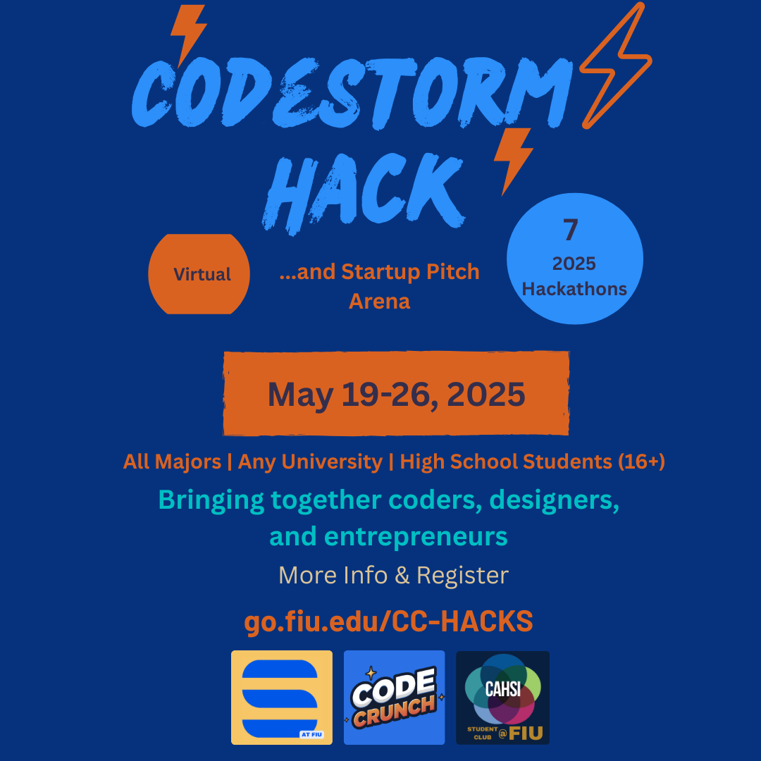 CodeStorm 2025 | CODE CRUNCH x ColorStack at FIU x CAHSI at FIU : Code Storm 2025: Where ...