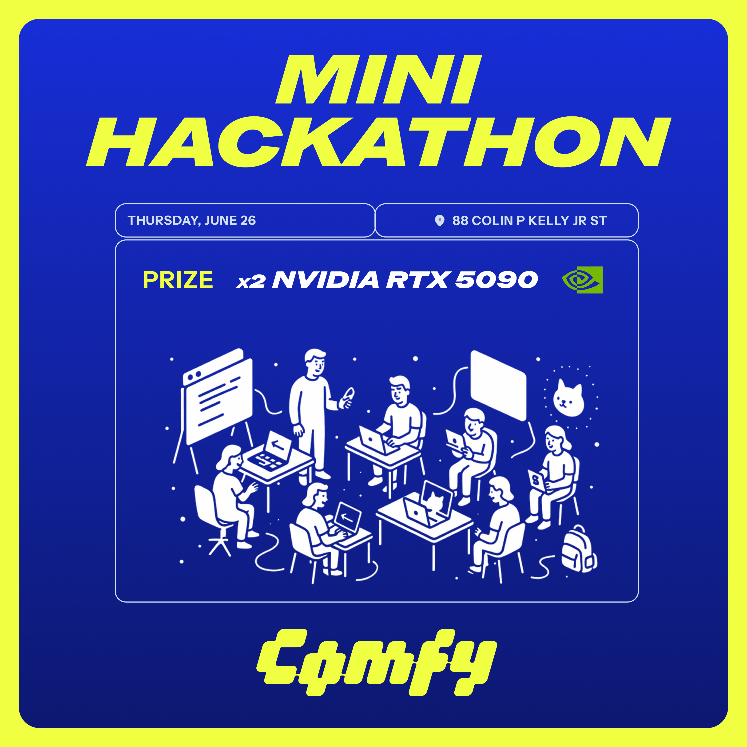 ComfyUI × NVIDIA RTX Hackathon @ GitHub HQ: Join us at GitHub’s San Francisco office on Thursday ...