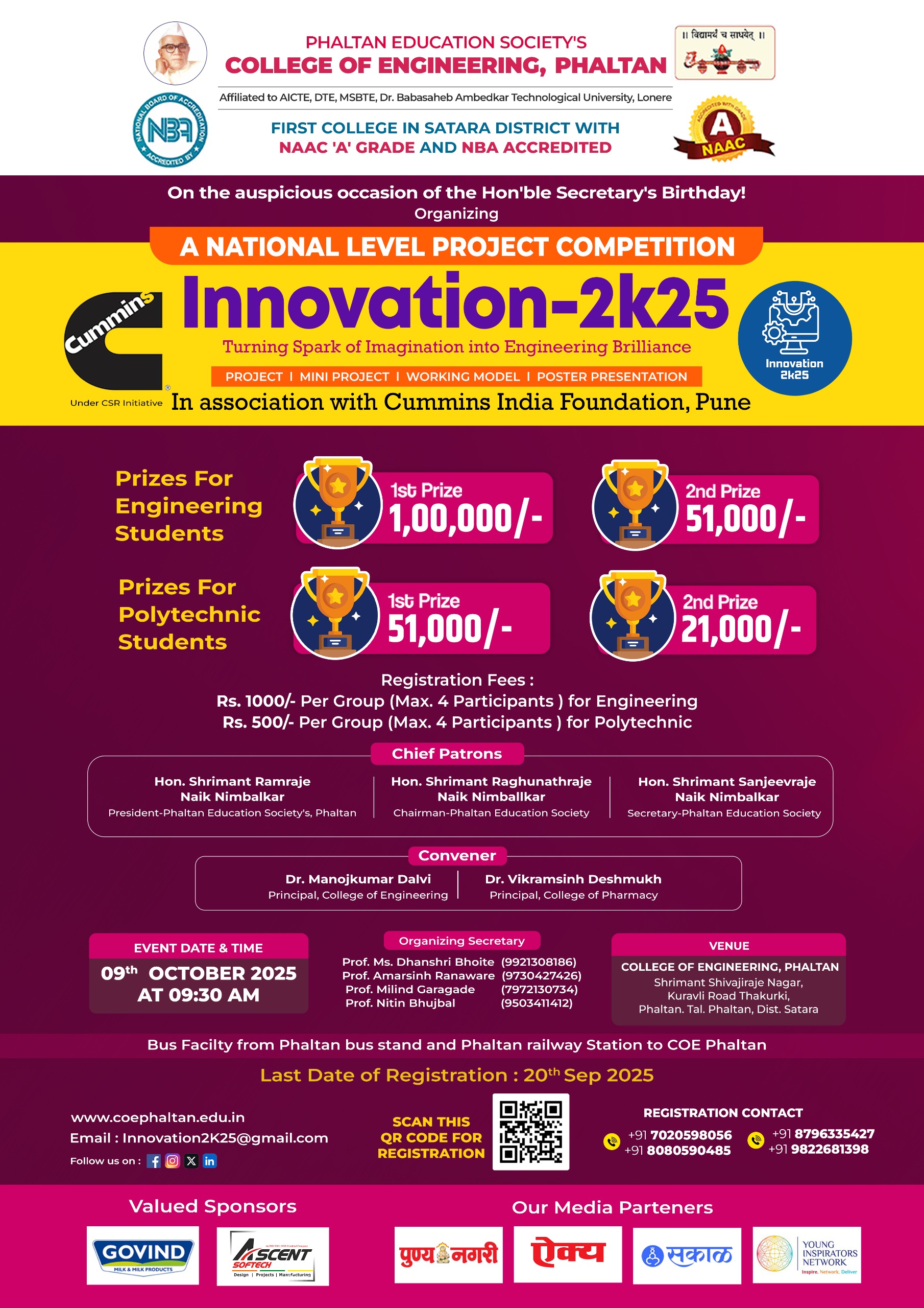 Innovation- 2k25: Innovation- 2k25 – Turning spark of Imagination into Engineering Brilliance ...