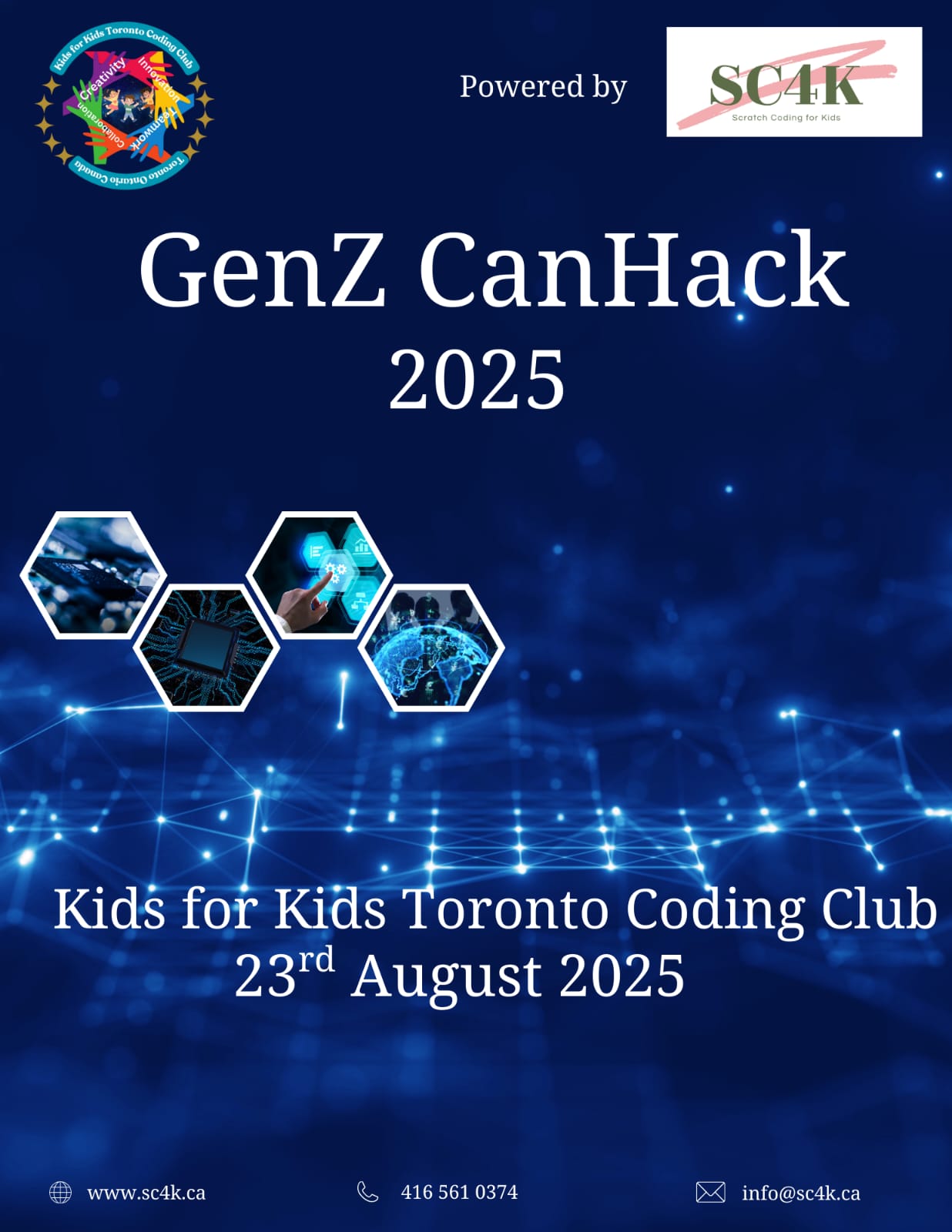 GenZ Can Hack 2025: Our coding club "Kids for Kids Toronto Coding Club" annual hackathon "GenZ ...