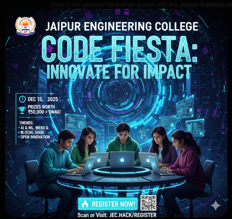 CODE FIESTA: "Connect. Collaborate. Code." (Simple, highlights the ...