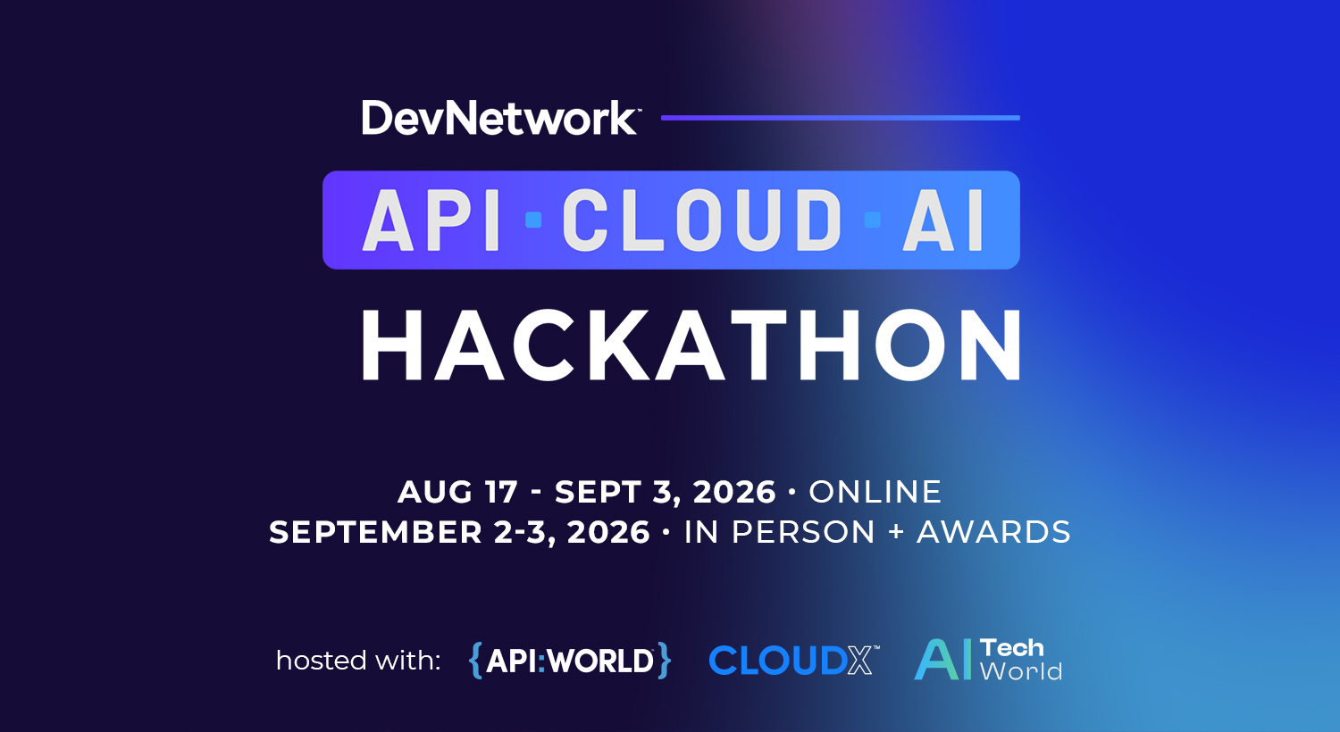 DevNetwork [API + Cloud + AI] Hackathon 2026: Join the nation's largest ...