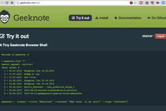 Geeknote - a command line client for Evernote | Devpost