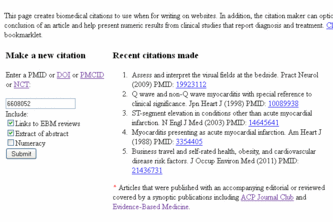 Biomedical Citation Maker for writing on the Web | Devpost