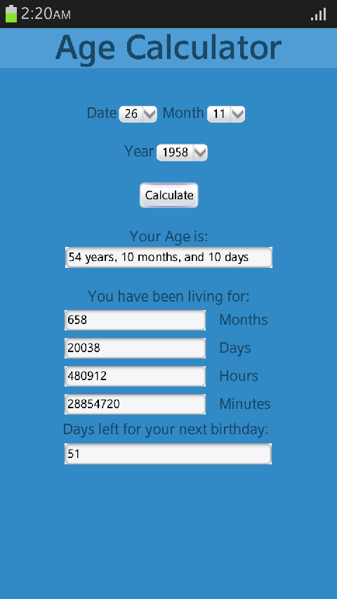Age Calculator | Devpost