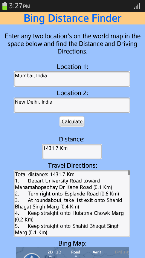 Bing Distance Finder | Devpost