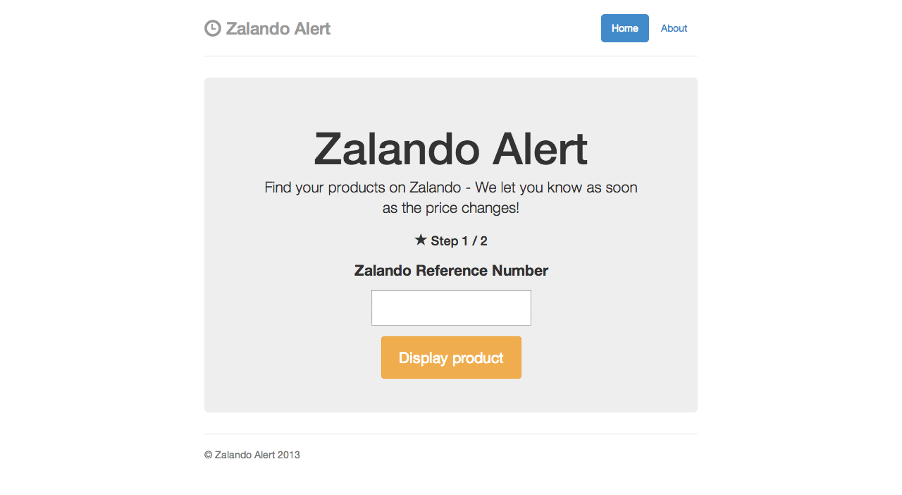 Zalando Alert | Devpost