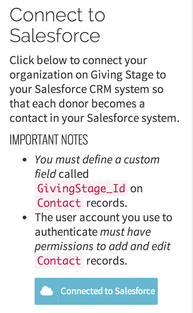Giving Stage | Devpost