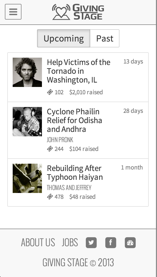 Giving Stage | Devpost