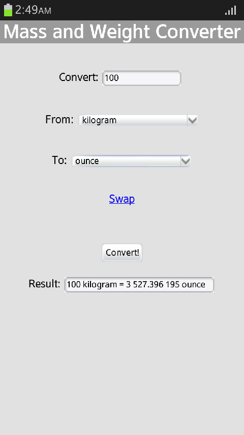Mass and Weight Converter | Devpost