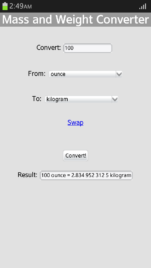 Mass and Weight Converter | Devpost