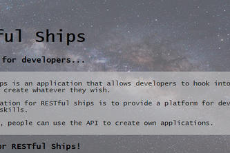 RESTful Ships | Devpost
