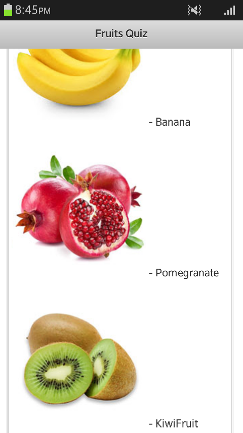 Fruits Quiz | Devpost