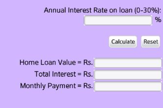 Housing Loan Interest Calculator | Devpost