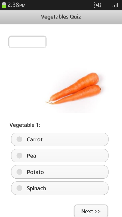 Vegetable Quiz | Devpost