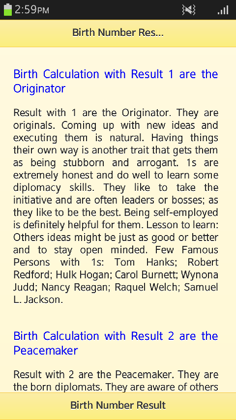 Birth Number Result | Devpost