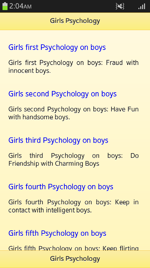 Girls Psychology | Devpost