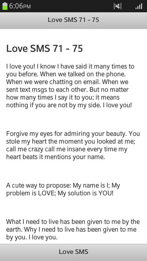 Love SMS - 100 | Devpost
