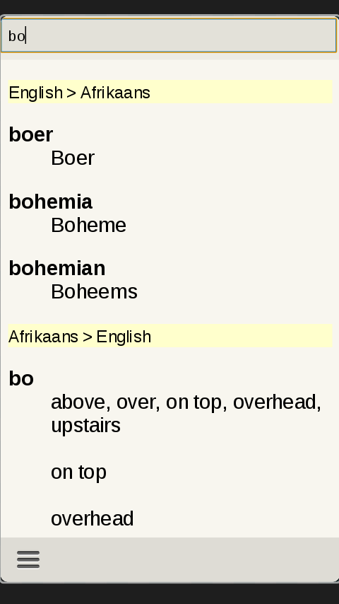 Afrikaans English Dictionary | Devpost