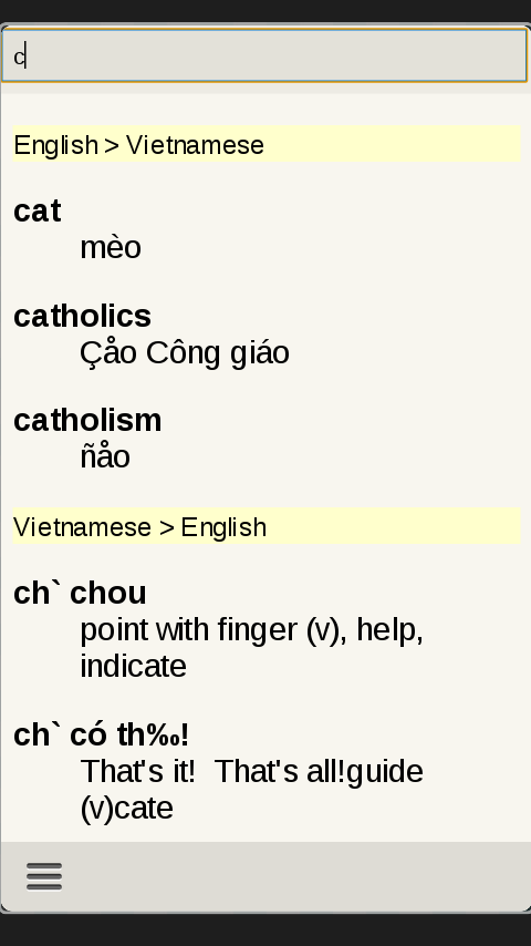 Vietnamese English Dictionary | Devpost