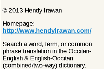 Occitan English Dictionary | Devpost