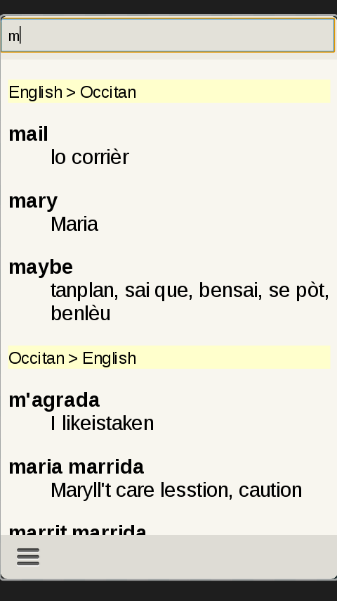 Occitan English Dictionary | Devpost