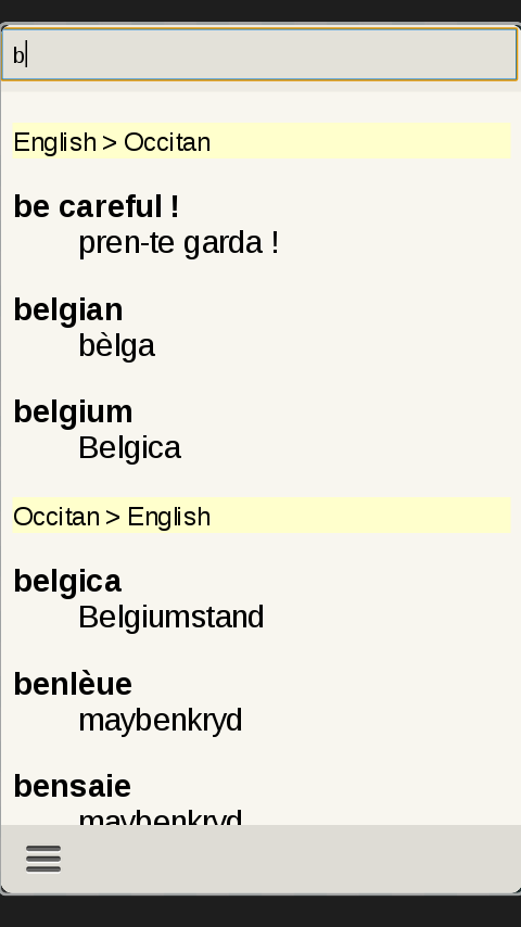 Occitan English Dictionary | Devpost