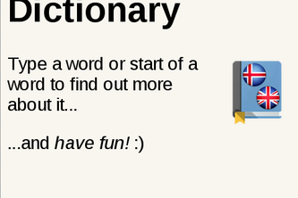 English Icelandic Dictionary | Devpost