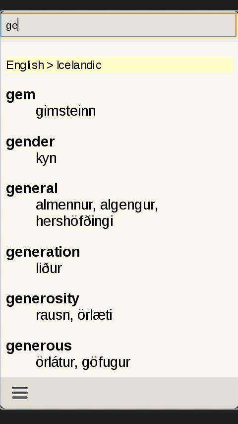 English Icelandic Dictionary | Devpost