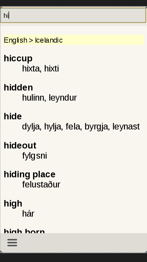 English Icelandic Dictionary | Devpost