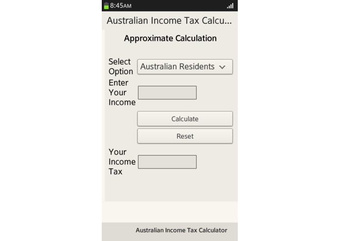 Australian Income Tax Calculator | Devpost