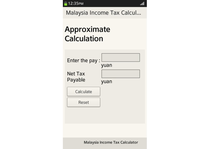 Malaysia Income Tax Calculator | Devpost