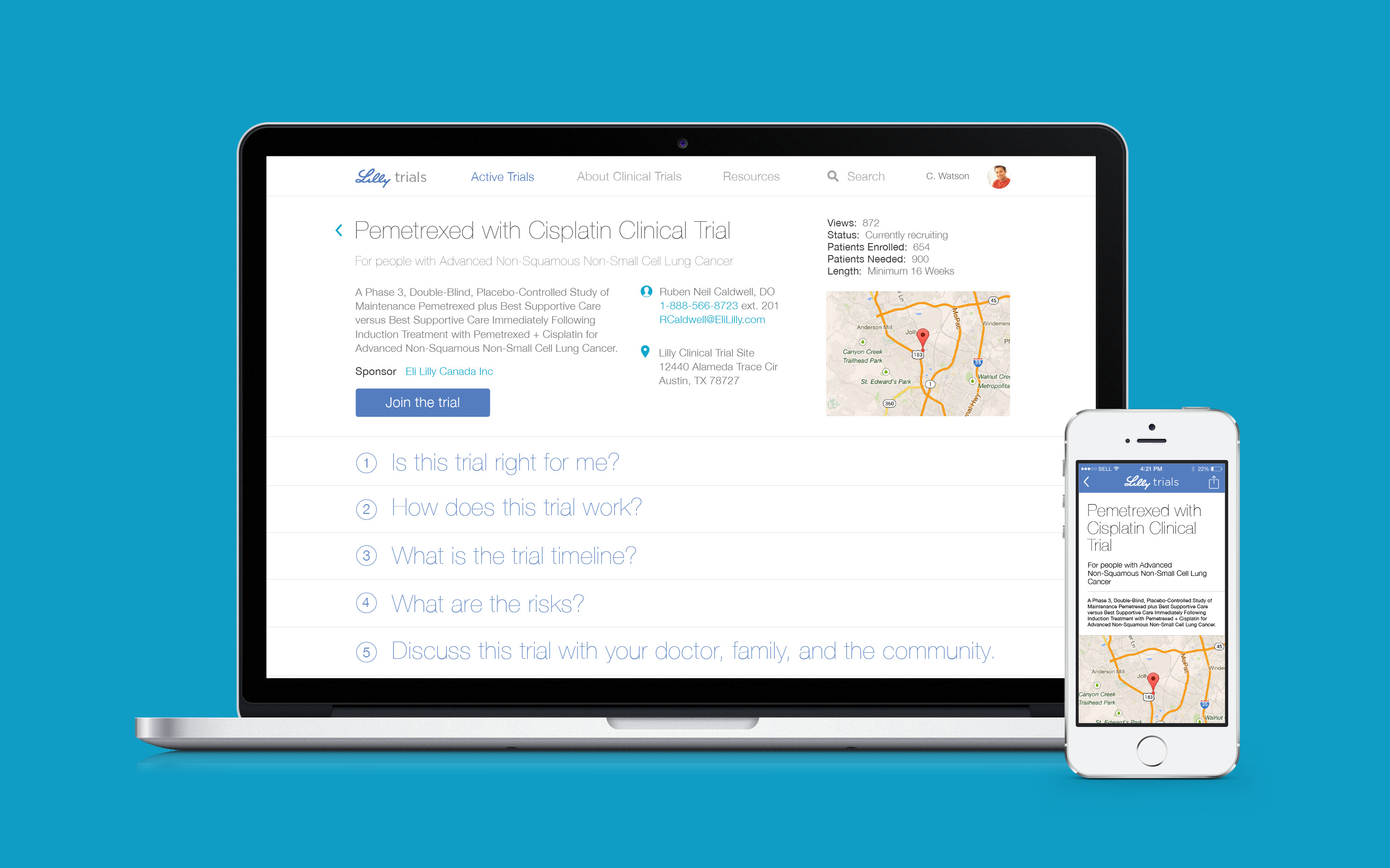 Studio Tack - Clinical Trial Visualization Redesign | Devpost