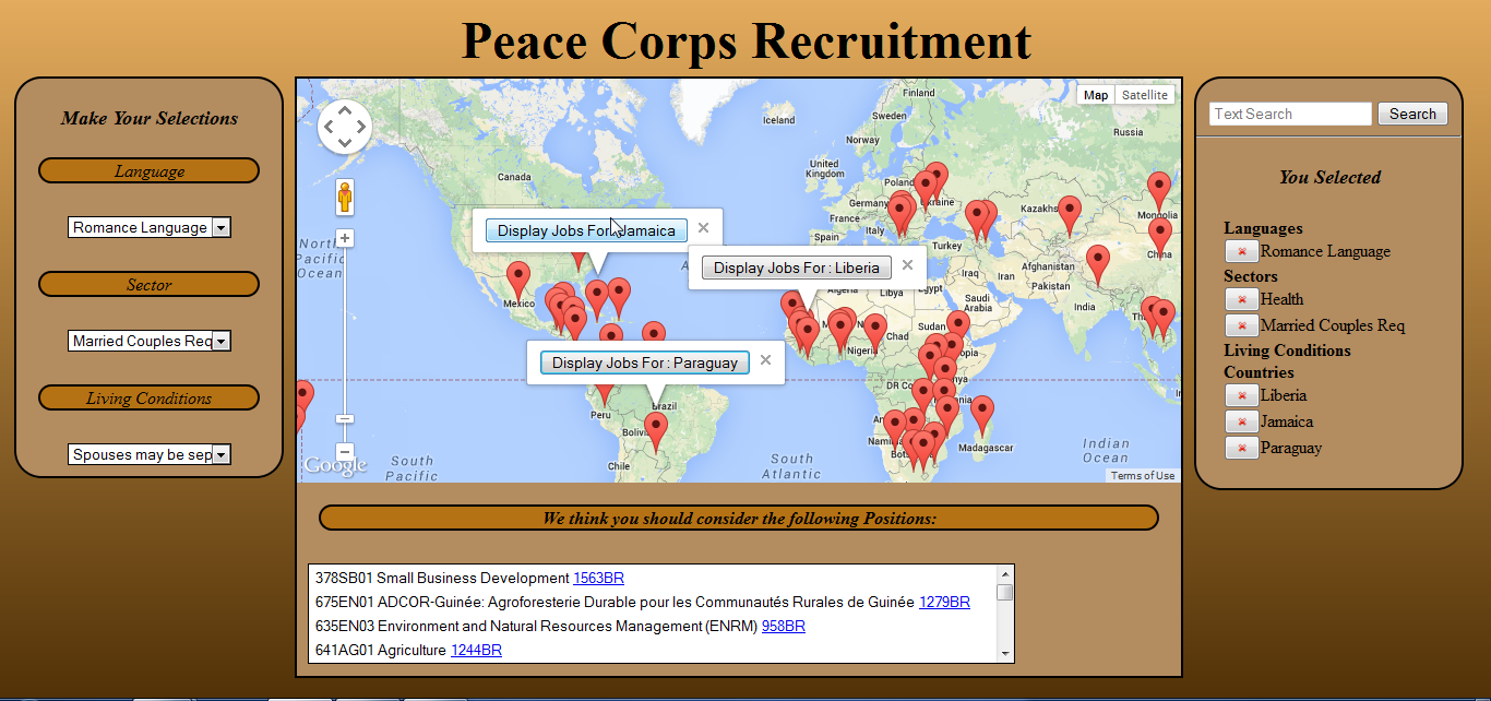 Peace Corps Recruitment Platform | Devpost