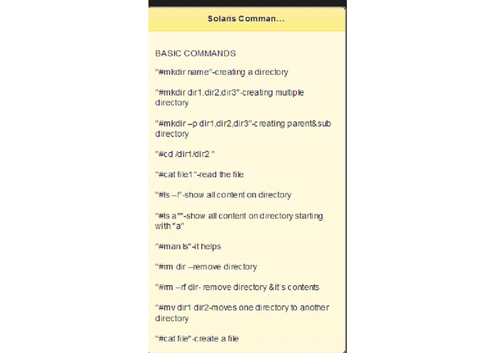 Solaris Commands | Devpost