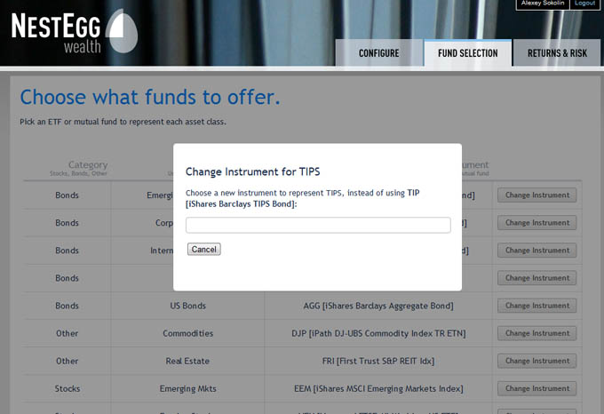 NestEgg Portfolio Builder | Devpost