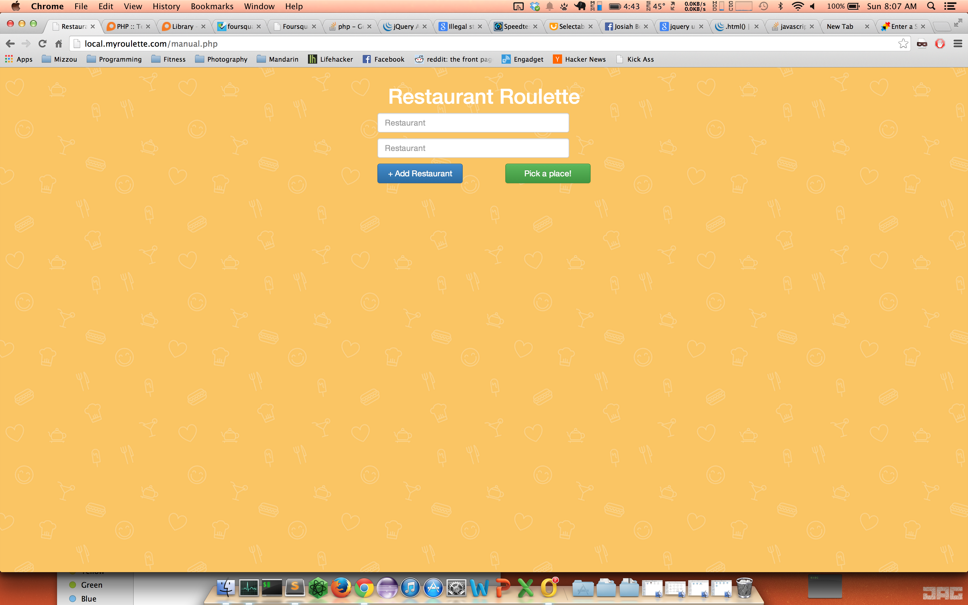 Restaurant Roulette | Devpost