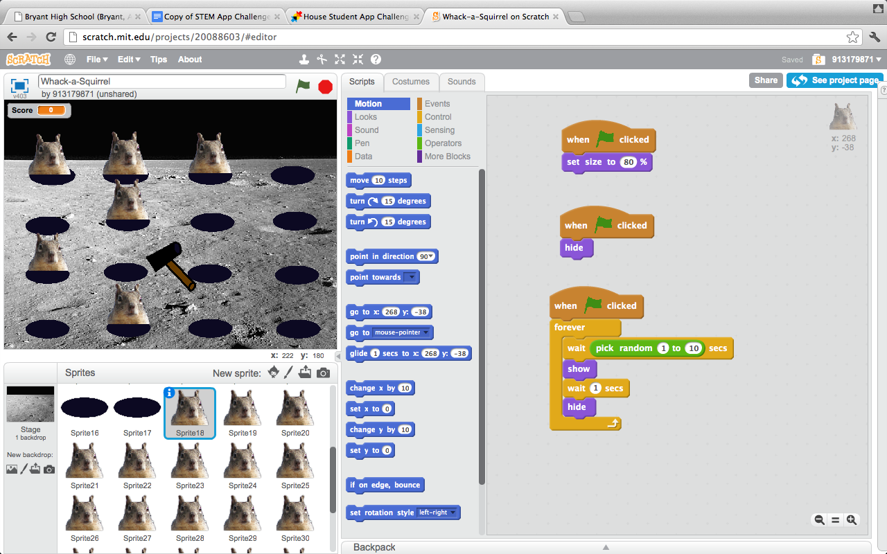 Whack-A-Squirrel | Devpost