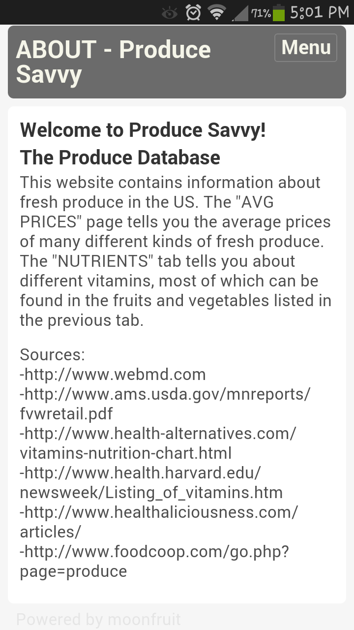 Produce Savvy | Devpost