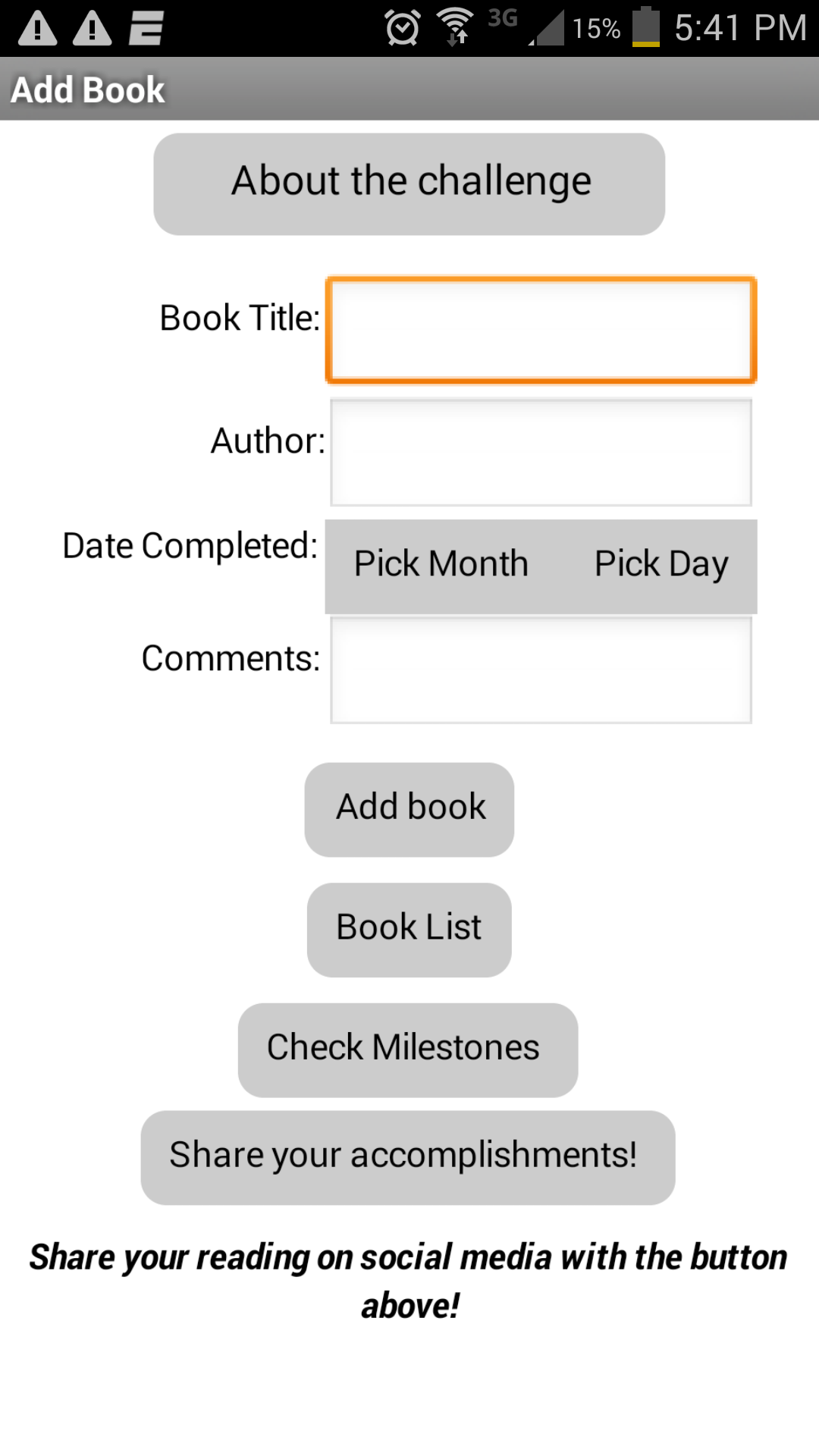 Hopkinton Public School Reading Marathon Tracking App | Devpost