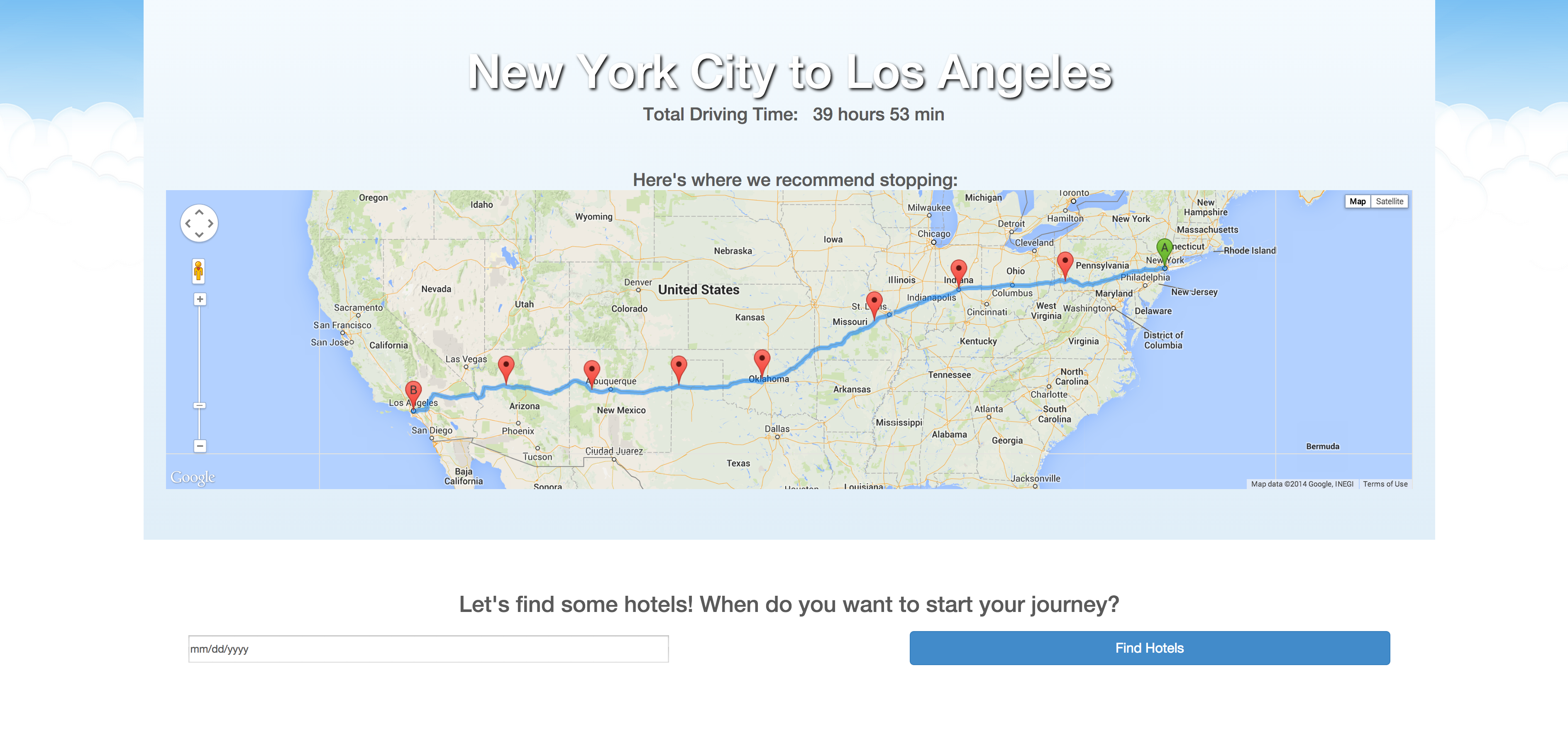 Road Trip Planner | Devpost