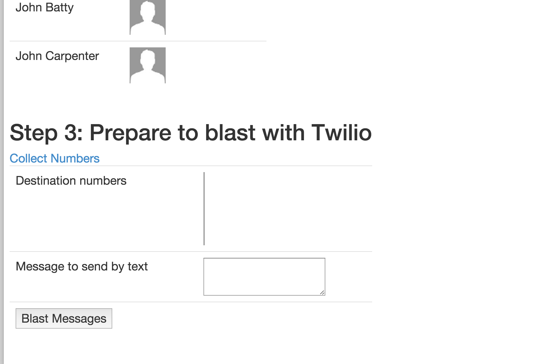 Yammer SMS Blaster | Devpost