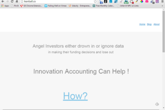 LeanBall 1Pager - Innovation Accounting for Angels | Devpost