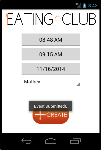 The Eating Club App | Devpost