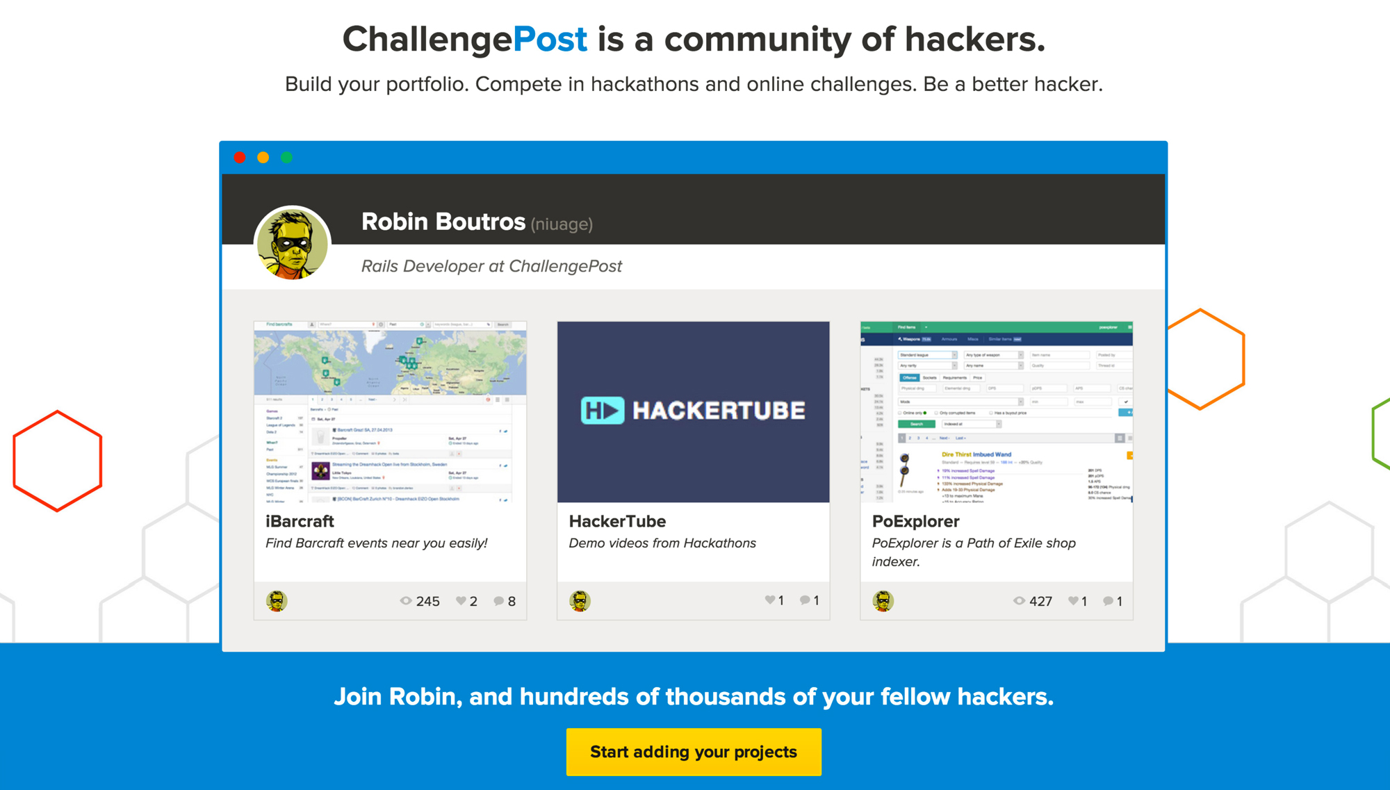 ChallengePost Homepage | Devpost