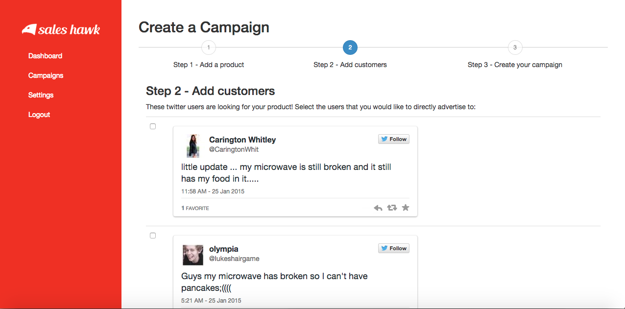 Sales Hawk | Devpost